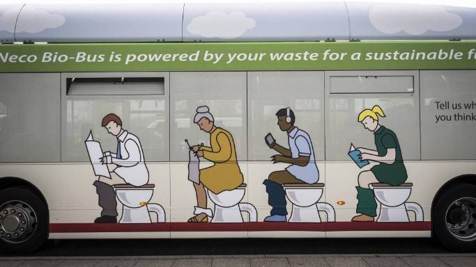 El primer "bus de excrementos" listo para circular
