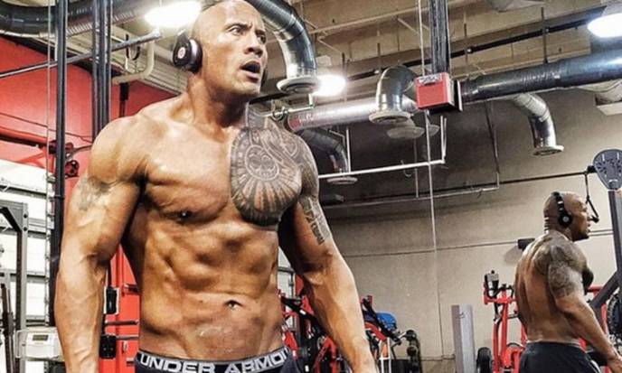 La rutina de entrenamiento de La Roca